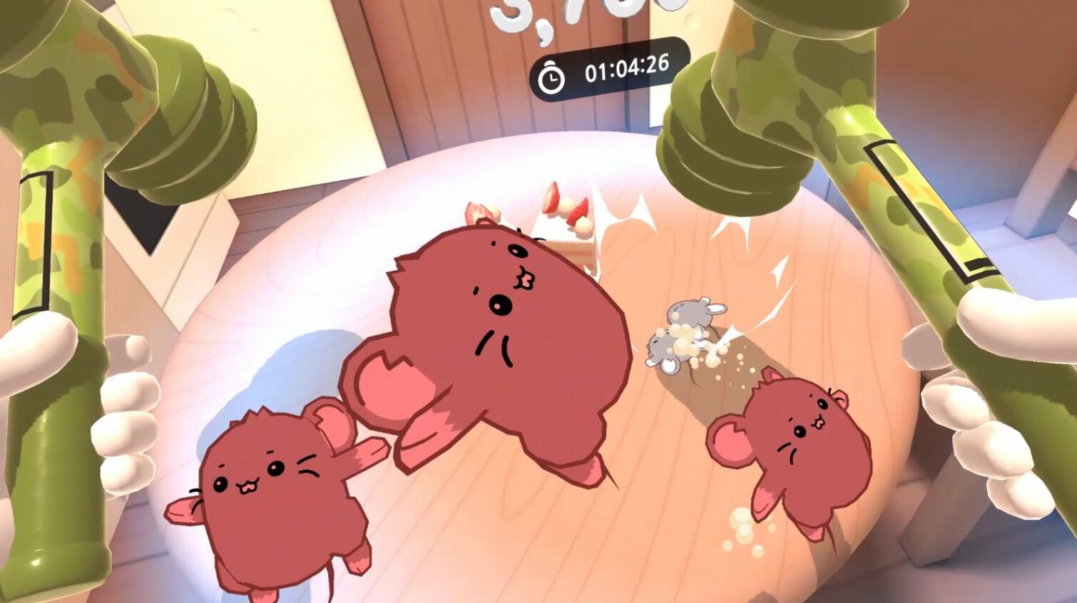 Oculus Quest 游戏《Cake Mouse》打老鼠 – VR开心魔趣网